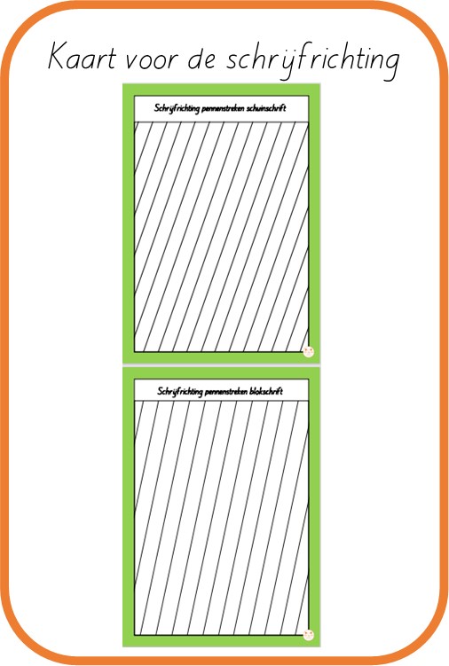 Schrijfrichting schrijven – In m'n Sas