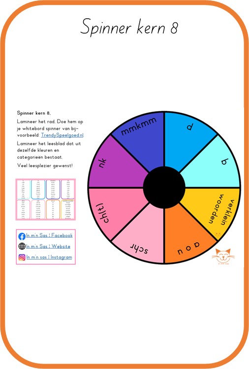 Spinner kern 8 – In m'n Sas