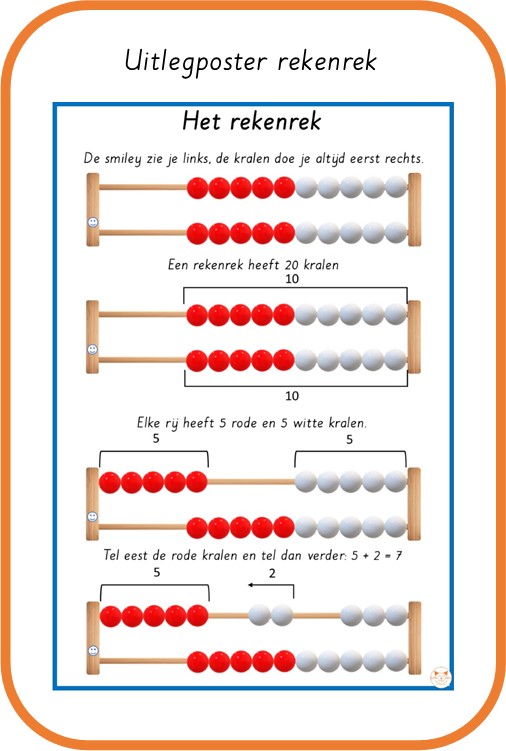 Uitlegposter rekenrek – In m'n Sas
